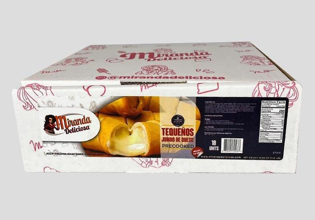 Precooked Jumbo Cheese Tequeños | 18 Units | Miranda Delicious – MamaFoods