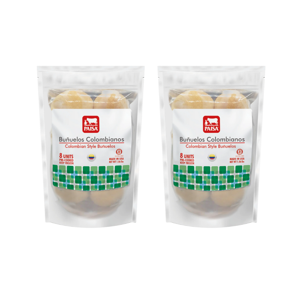 2 Pack Colombian Pre-Fried Fritters | 8 Units | PAISA – MamaFoods