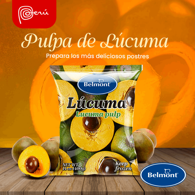2 Pack Lucuma Pulp | 14oz | Belmont Peru – MamaFoods