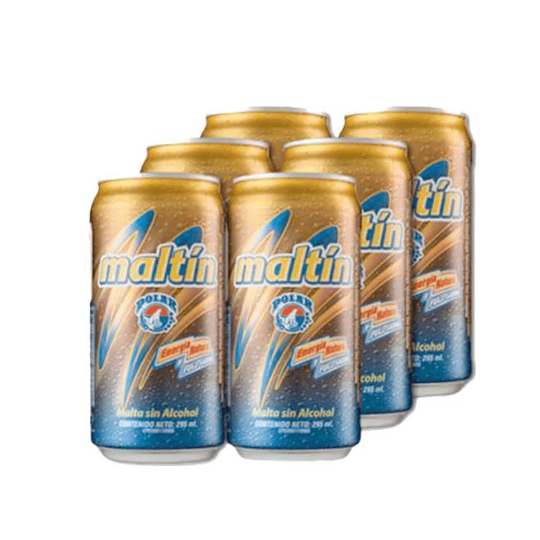 6 Pack Malta Maltin Polar en Lata - 12oz – MamaFoods